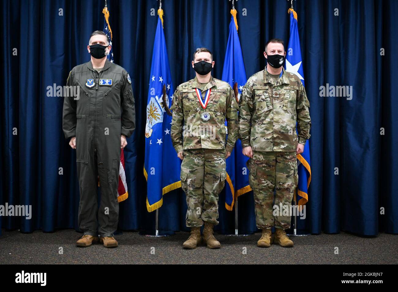 Air Force Global Strike Command annual award nominess are presented a ...