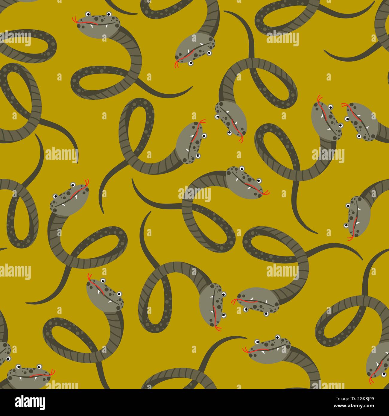 Seamless pattern with funny snakes Stock Vector Image & Art - Alamy