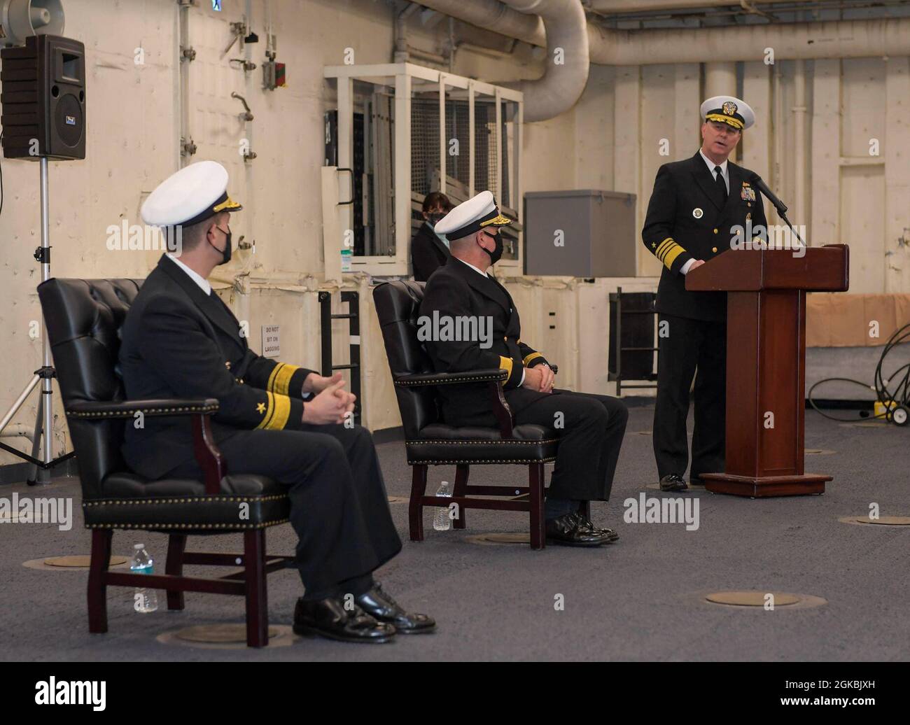 Adm. Christopher W. Grady, commander, U.S. Fleet Forces Command, speaks ...