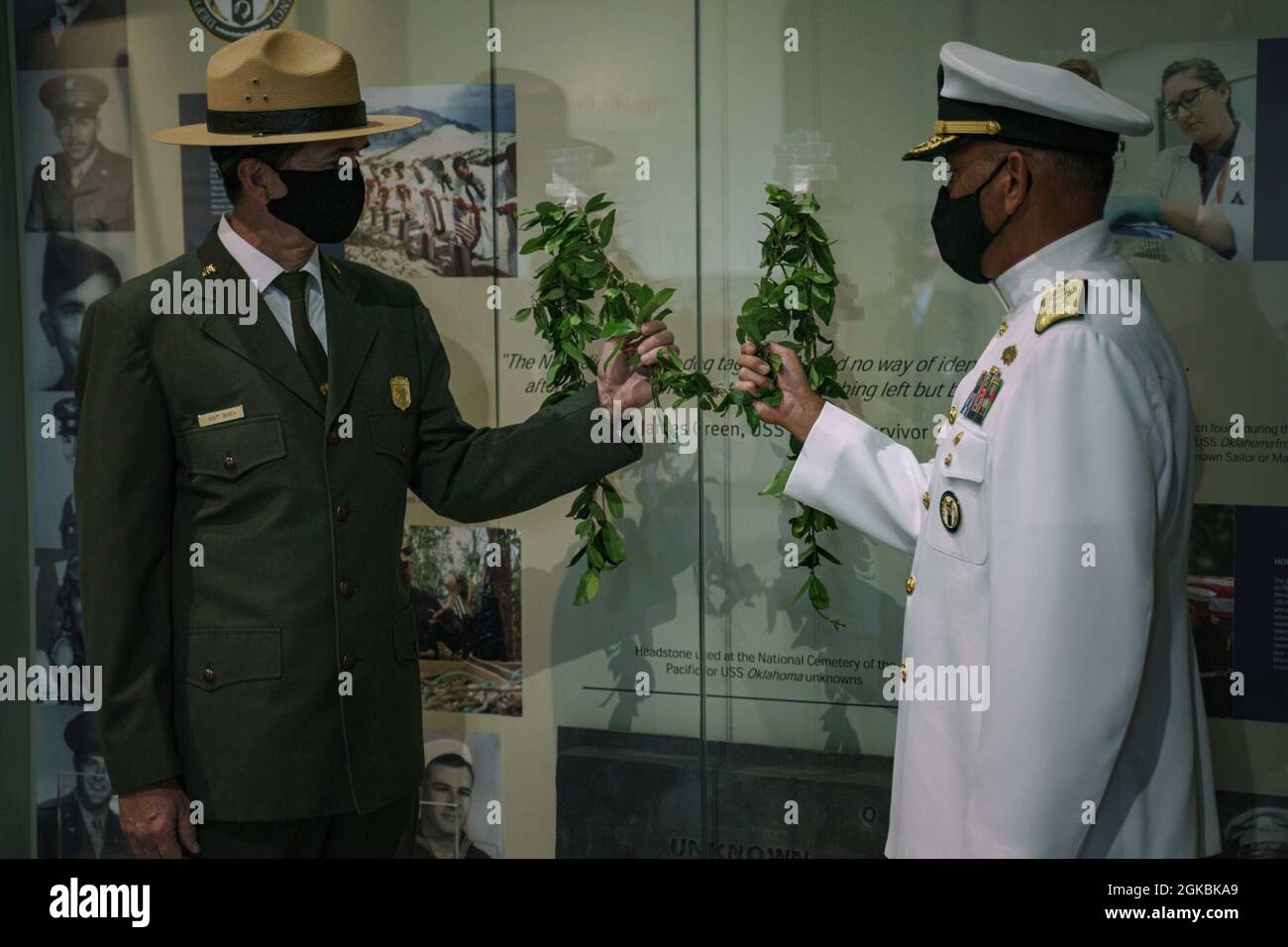 (right) U.S. Navy Rear Adm. Darius Banaji, Deputy Director of the ...