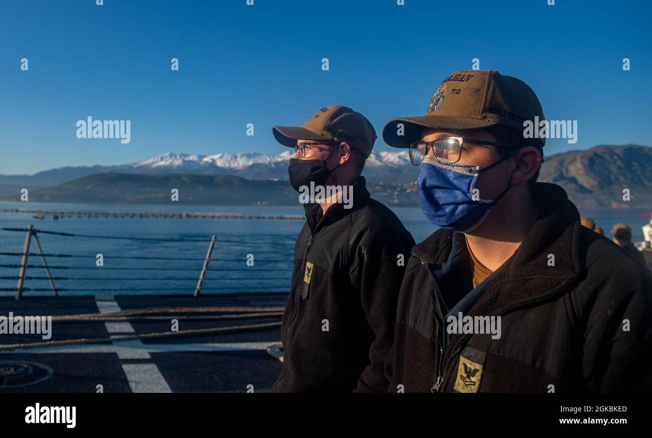 210305-N-FD648-1046 SOUDAY BAY, Greece (March 5, 2021) – Fire ...