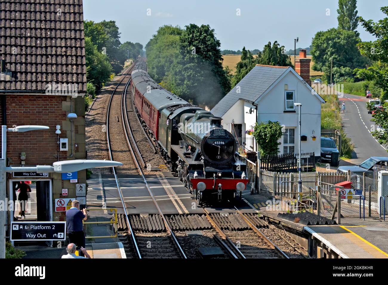 Preserved jubilee class steam locomotive bahamas at speed hi-res stock ...