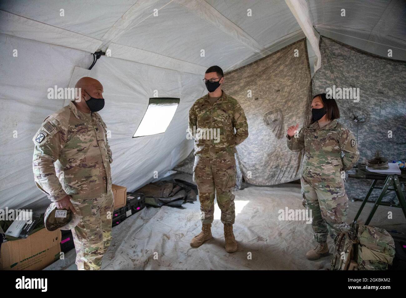 Col. Landis Maddox, commander for the 25th Division Sustainment Brigade ...