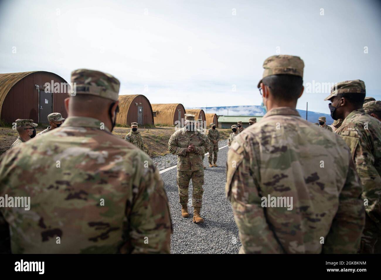 Col. Landis Maddox, commander for the 25th Division Sustainment Brigade ...
