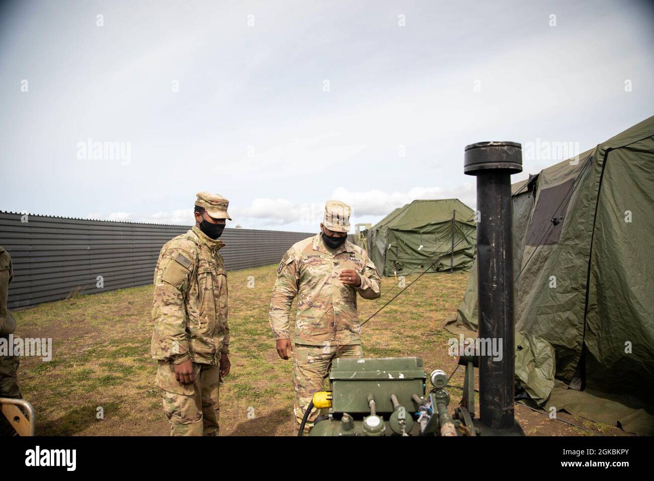 Pvt. Jason Guston, a Shower and Laundry Specialist with Water Platoon ...