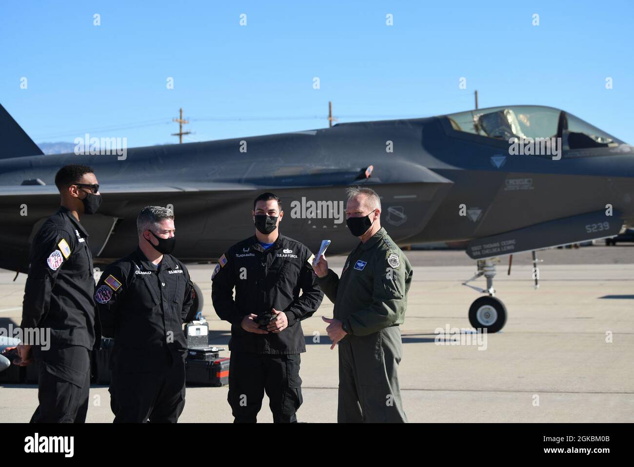 U.S. Air Force Gen. Mark Kelly, commander of Air Combat Command, speaks ...