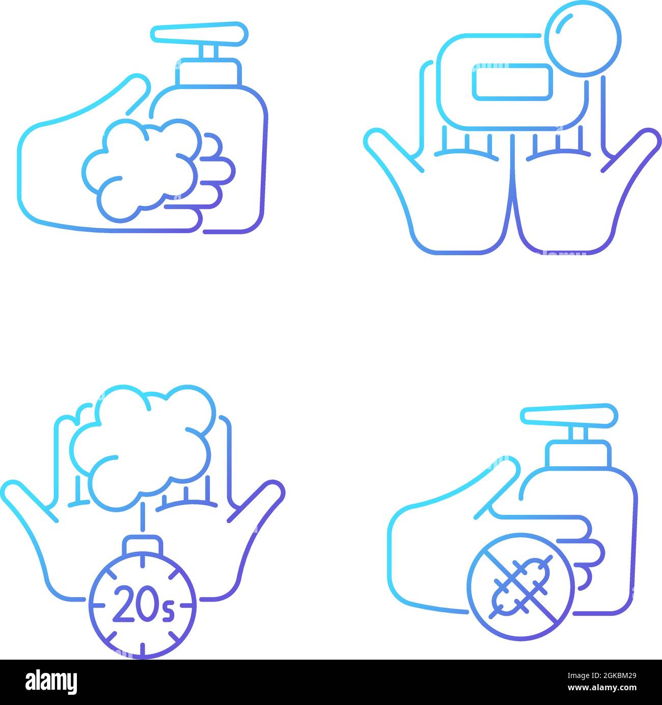 Handwashing pictogram hi-res stock photography and images - Alamy