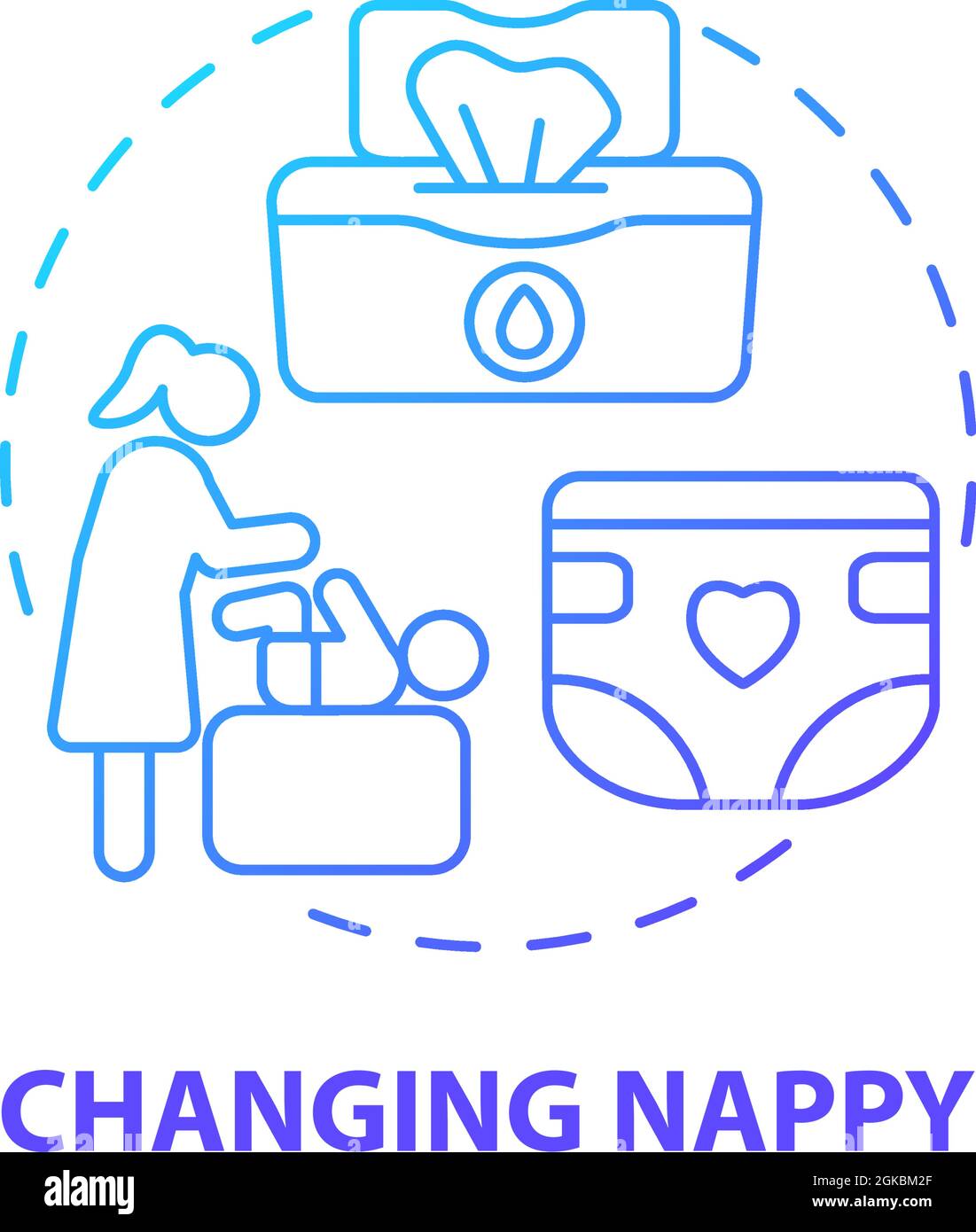 Baby changing logo Stock Vector Images - Alamy