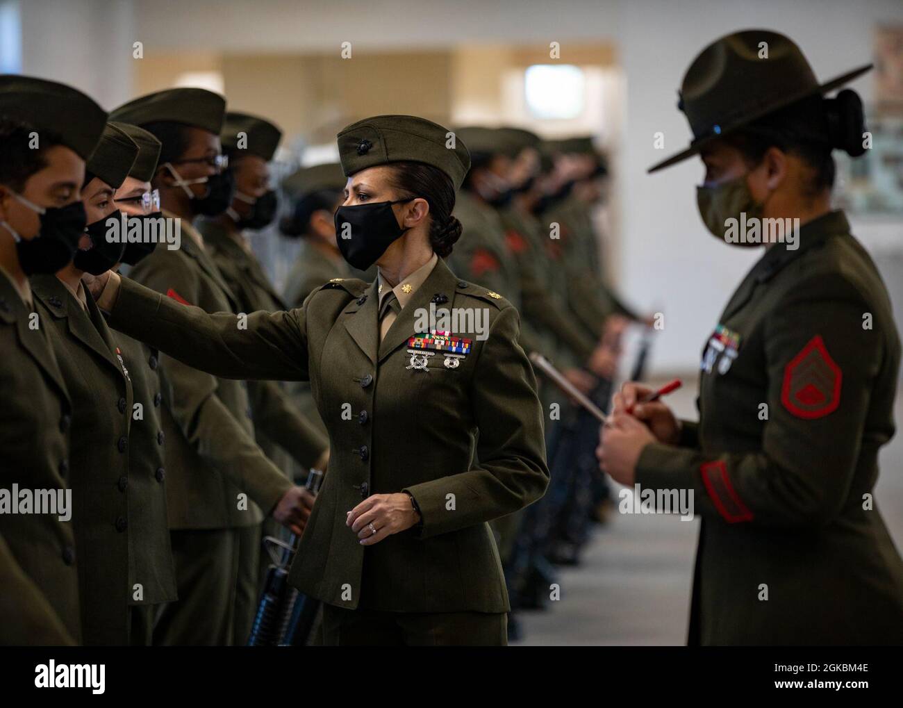 The 4th Recruit Training Battalion Executive Officer Maj. Angela ...