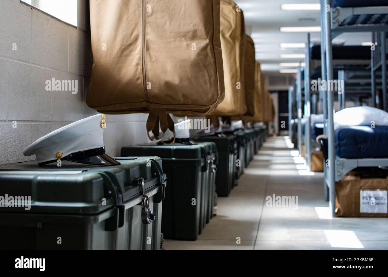 November Company squad bays stand ready and organized for the Battalion ...