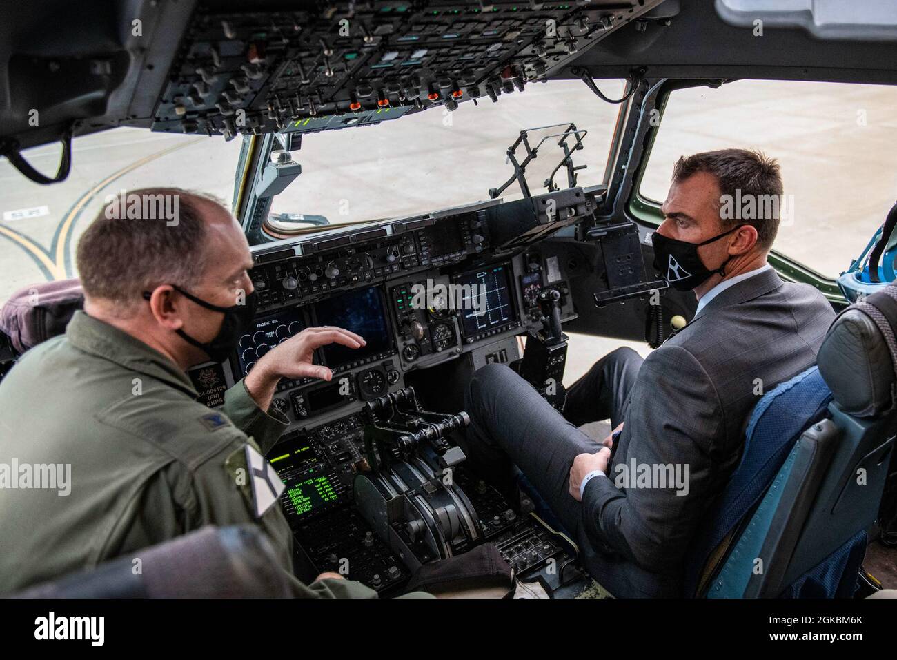 U.S. Air Force Col. Matthew Leard, 97th Air Mobility Wing commander ...