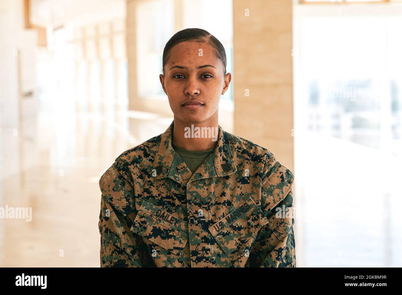 U.S. Marine Corps Sgt. Shaquira N. Dailey, an operations clerk with ...