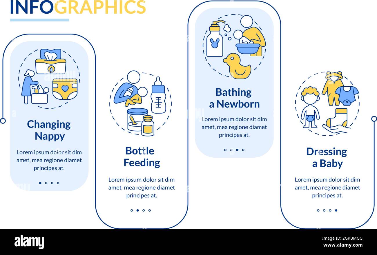 Newborn care vector infographic template Stock Vector Image & Art - Alamy