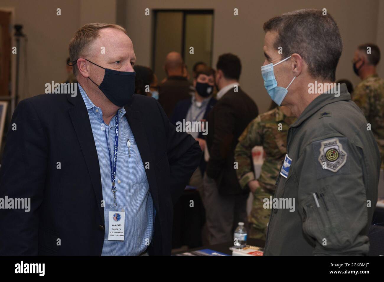 U.S. Air Force Brig. Gen. Boris Armstrong (right), South Carolina Air ...