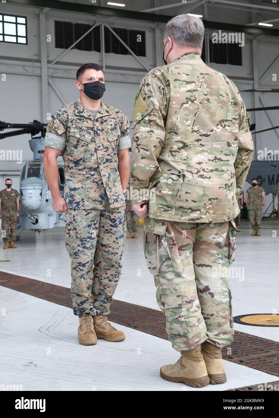 Chairman of the Joint Chiefs of Staff Gen. Mark A. Milley, right ...