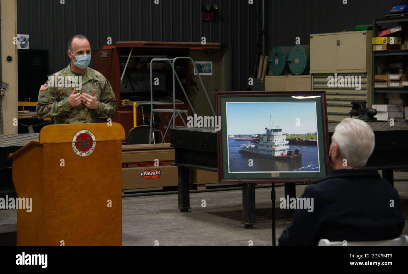 Col. Jason Evers, commander for the U.S. Army Corps of Engineers ...