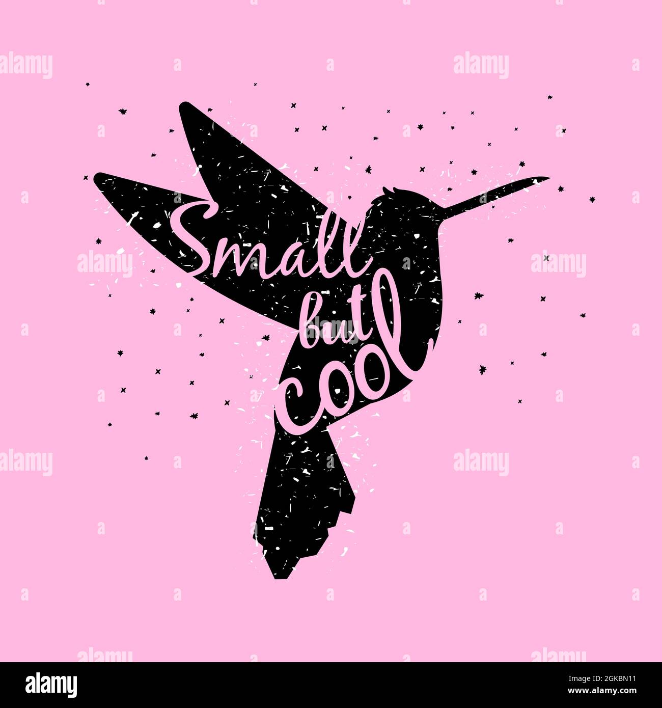 Silhouette of colibri very small amazing bird Stock Vector Image & Art ...