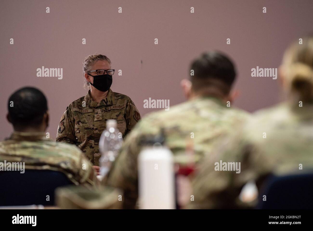 U.S. Air Force Chief Master Sgt. Stephanie Cates, 52nd FW command chief ...