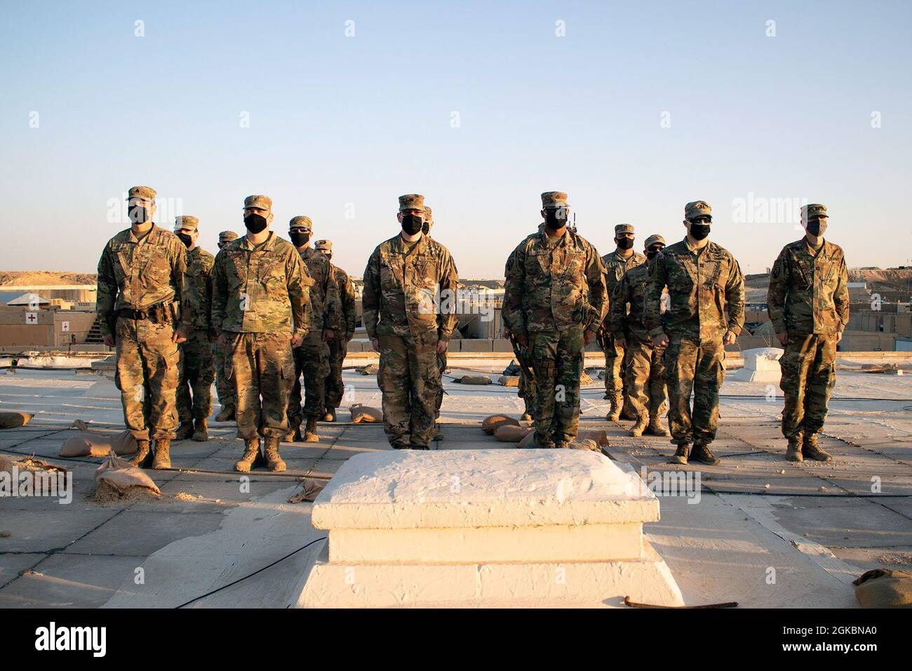 Iowa National Guard Soldiers of the Headquarters and Headquarters ...