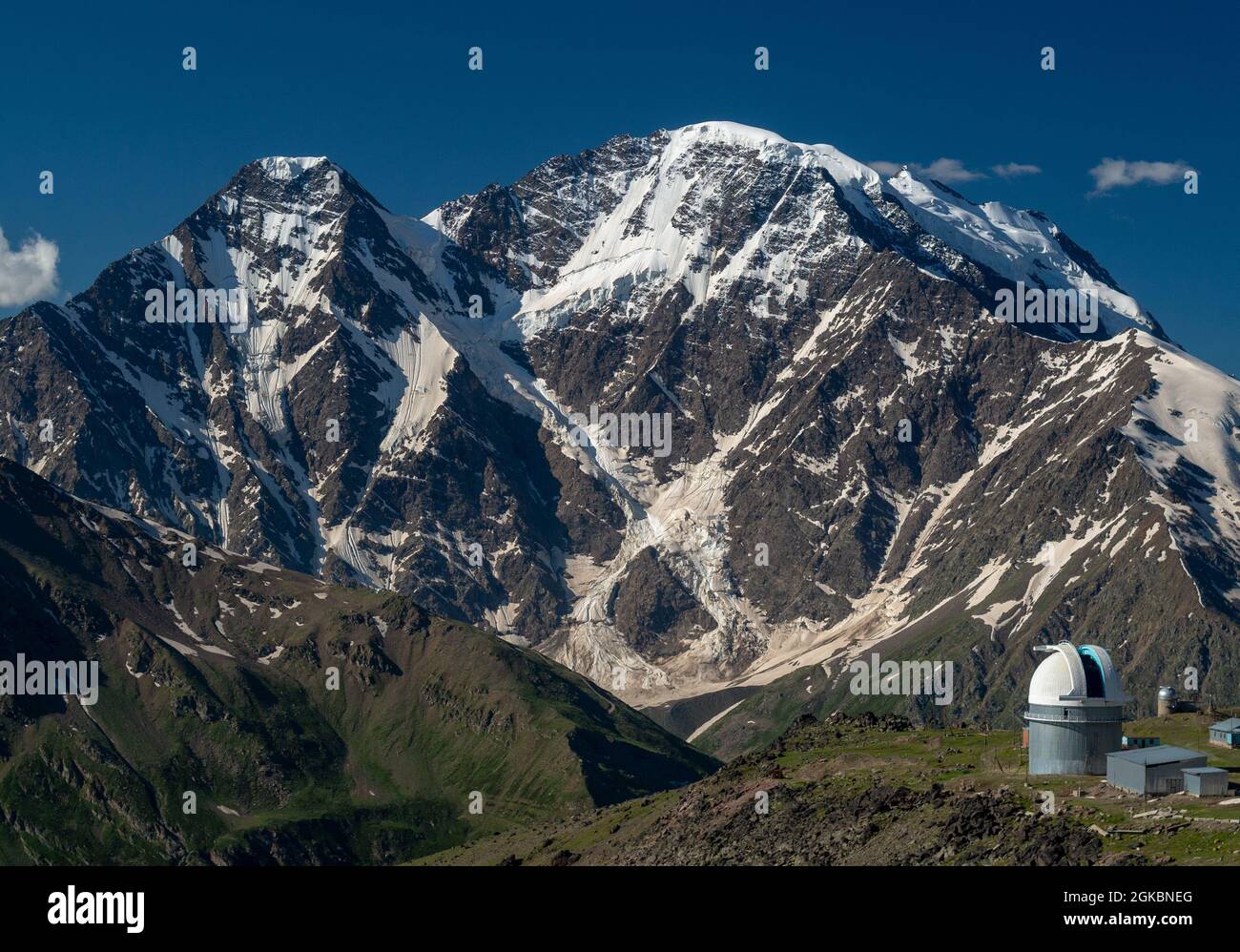 Observatory in the Caucasus mountains. Astronomical observatory on the ...