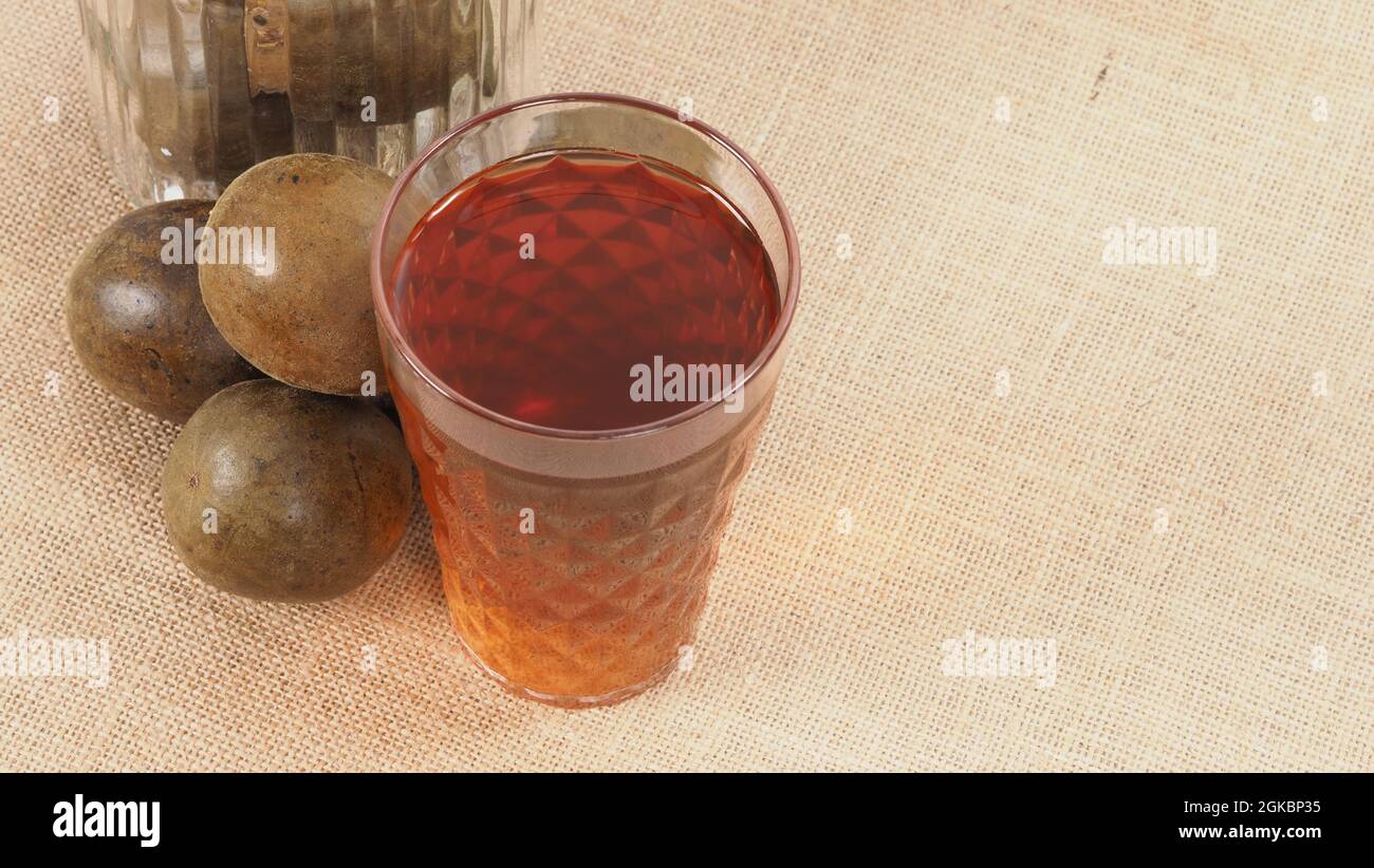 Monk fruit or Luo Han Guo. Dried fruits for healthy sweetener drink ...