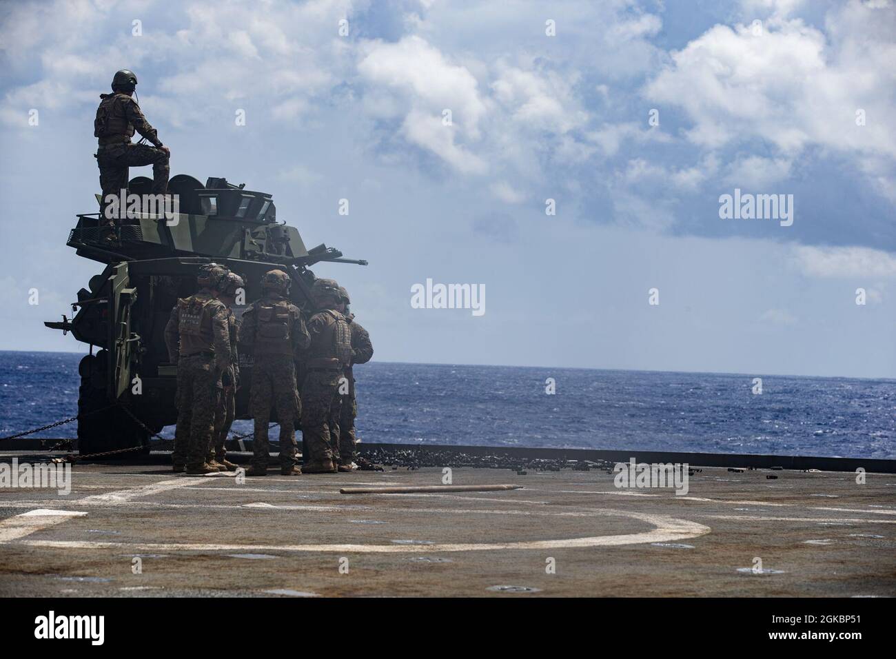 U.S. Marines with 3rd Light Armored Reconnaissance (LAR), 31st Marine ...