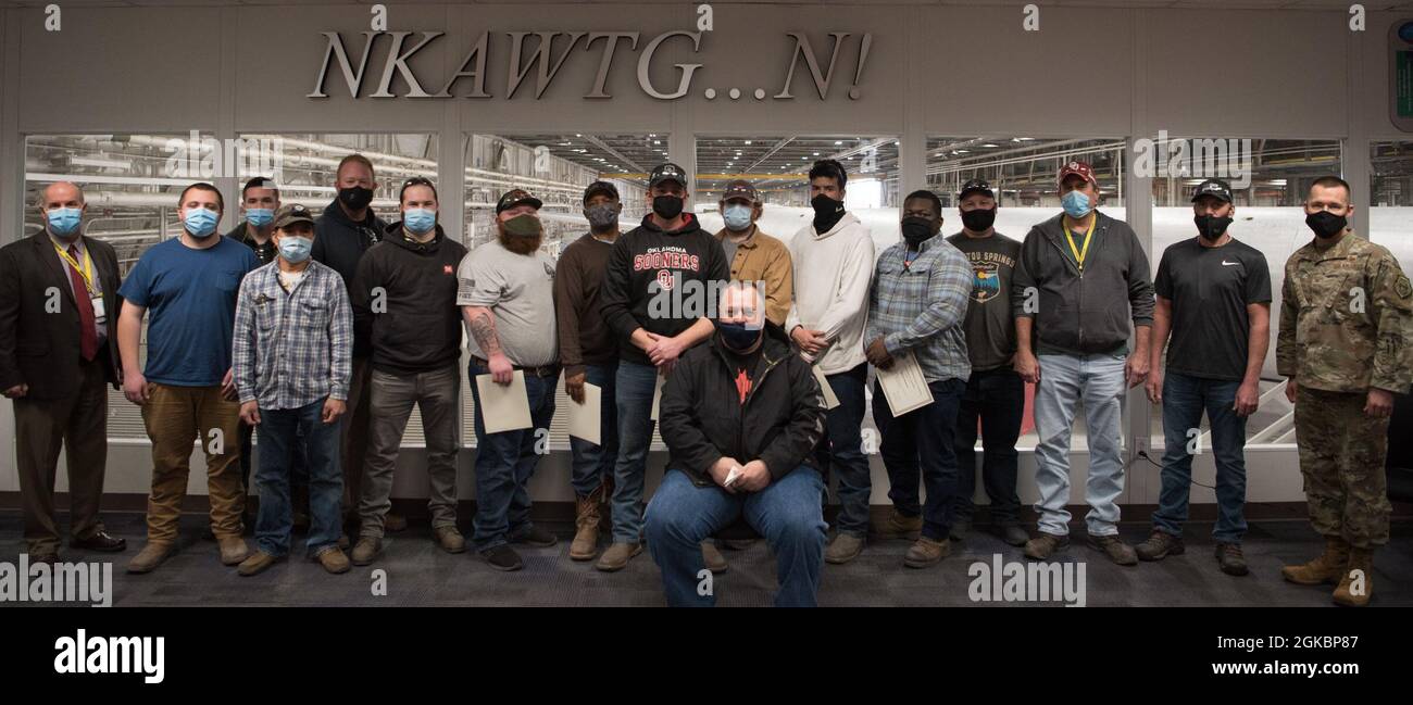 Current and graduating members of the 564th Aircraft Maintenance ...