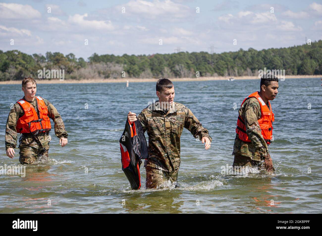 Texas Military Department Best Warrior Competitors conduct water borne ...