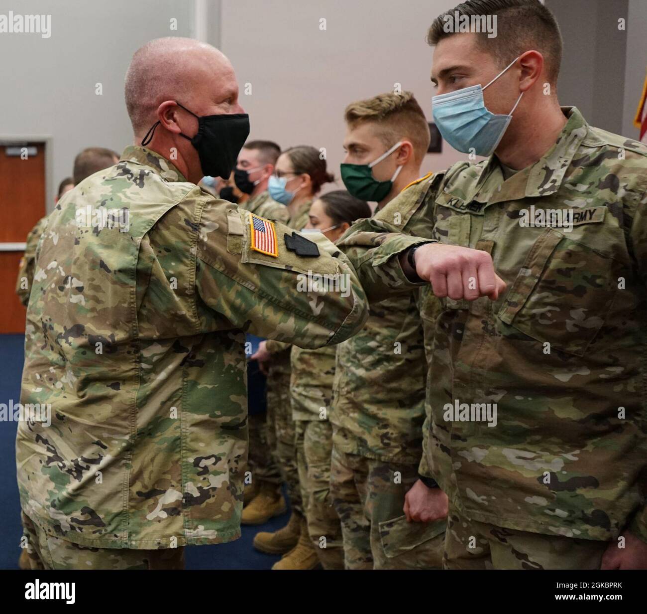 (Left to right) Maj. Gen. Mark Schindler, acting Adjutant General of ...