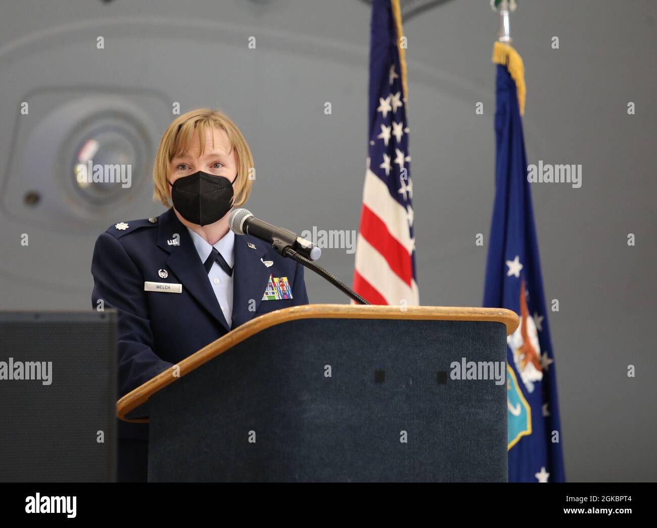 U.S. Air Force Lt. Col. Cynthia Welch, commander of the 446th ...