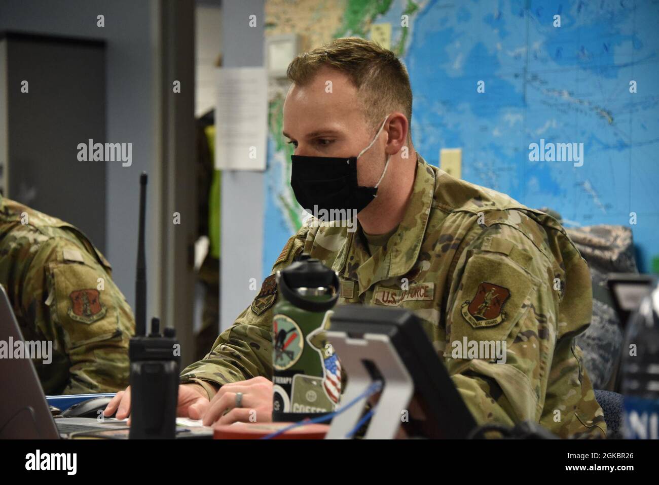 U.S. Air Force 1st Lt. Alex Blanke, executive officer with the 165th ...
