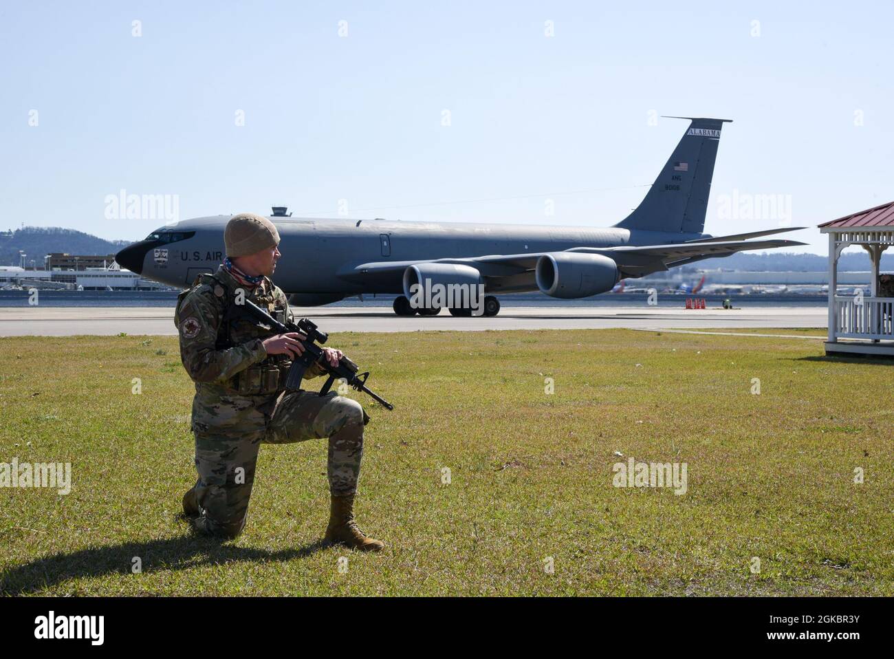 117th Air Refueling Wing security forces defend KC-135R Stratotankers ...