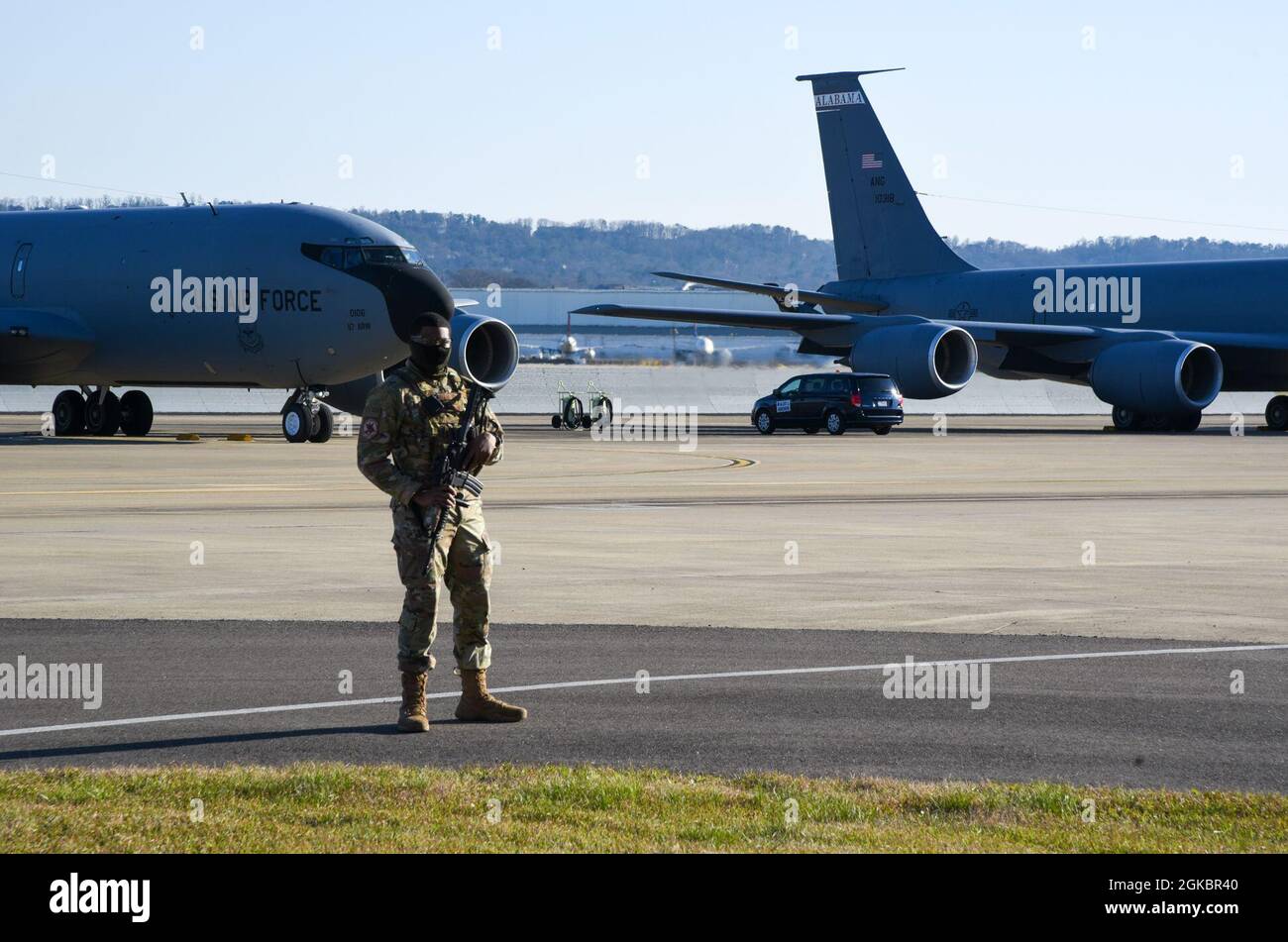 117th Air Refueling Wing security forces defend KC-135R Stratotankers ...