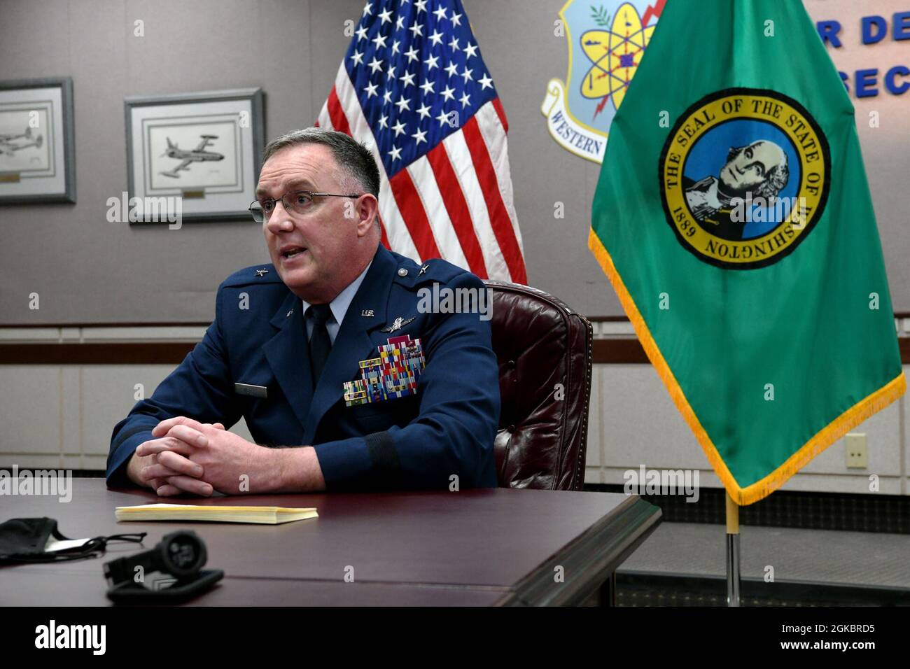 Washington Air National Guard Commander Brig. Gen. Gent Welsh address ...