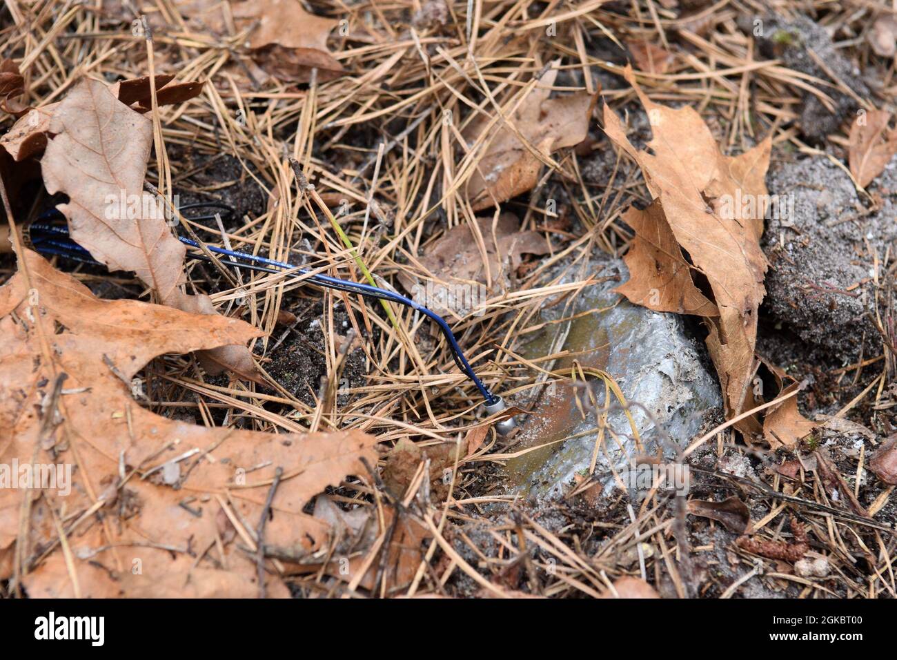 A simulated improvised explosive device (IED) is located by Soldiers ...