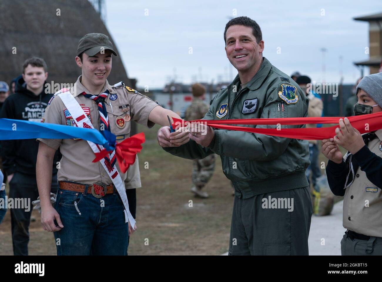 U.S. Air Force Col. Jason Camilletti, 48th Fighter Wing commander, and ...