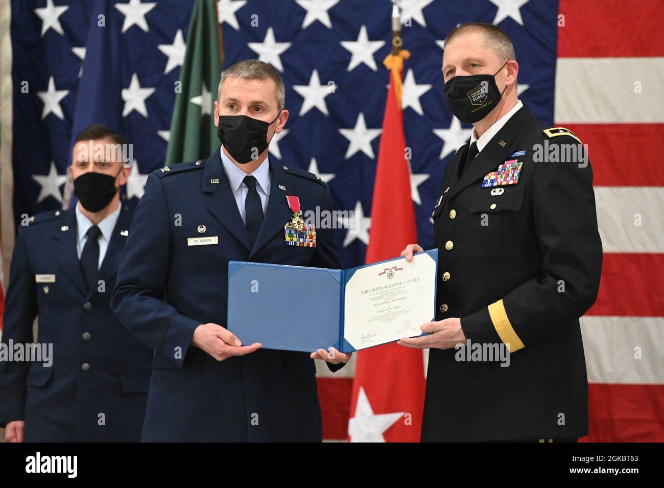 Maj. Gen. Al Dohrmann, the North Dakota adjutant general, right ...