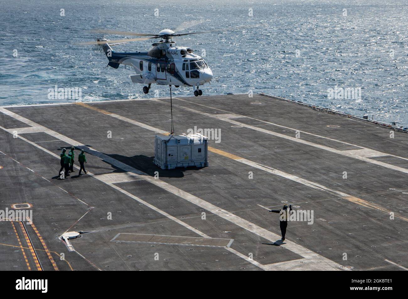 210306-N-GW654-1599 PACIFIC OCEAN (Mar. 6, 2021) A civilian H225 Super ...