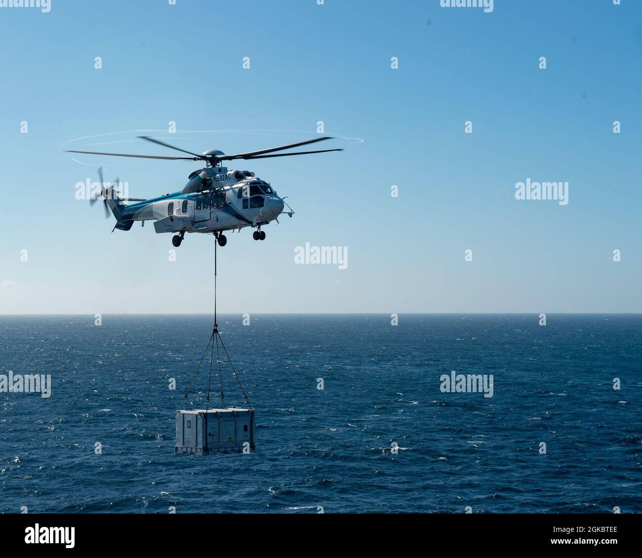 210306-N-CW190-1059 PACIFIC OCEAN (Mar. 6, 2021) A civilian H225 Super ...