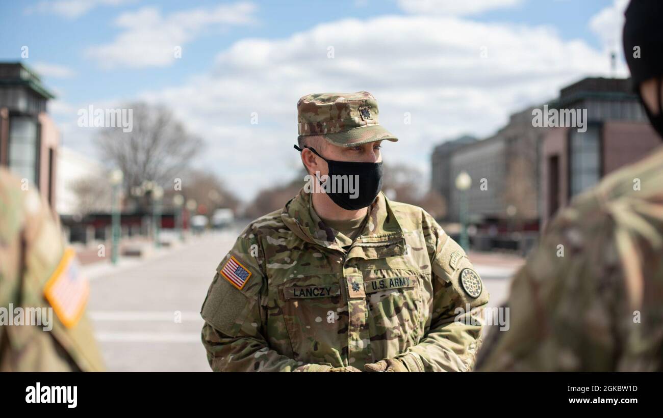 U.S. Army Lt. Col. Lucas Lanczy, commander, 107th Engineer Battalion ...