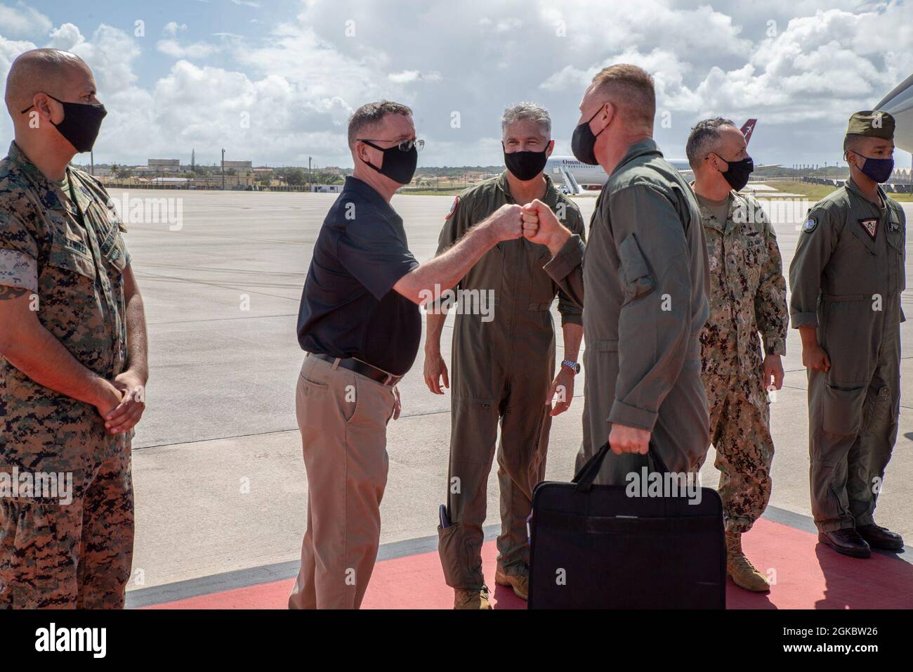Donald Baldwin, the Marine Corps Base (MCB) Camp Blaz Chief of Staff ...