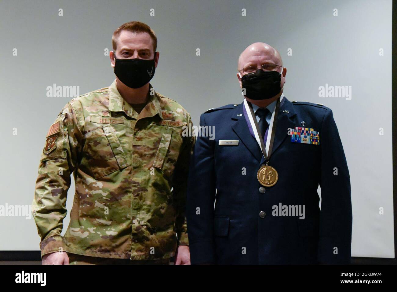 Lt. Col. Kurt Taylor, 110th Wing chaplain, is awarded the St. Martin of ...