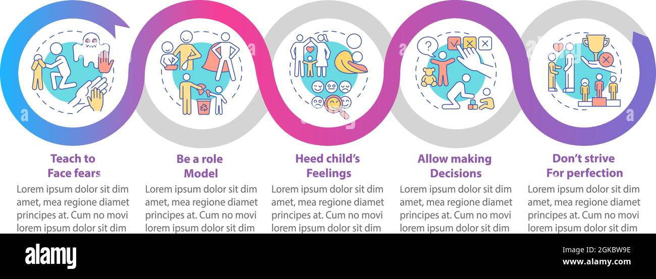 Parenting tips vector infographic template Stock Vector Image & Art - Alamy