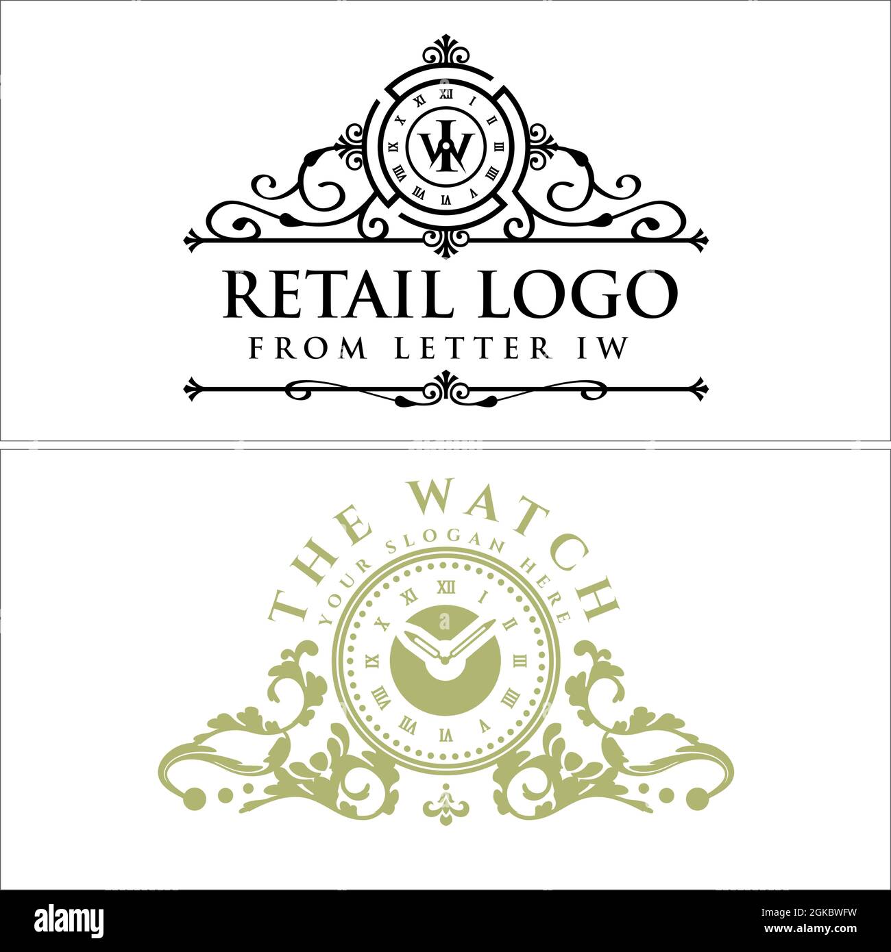 Royal clock Stock Vector Images - Alamy