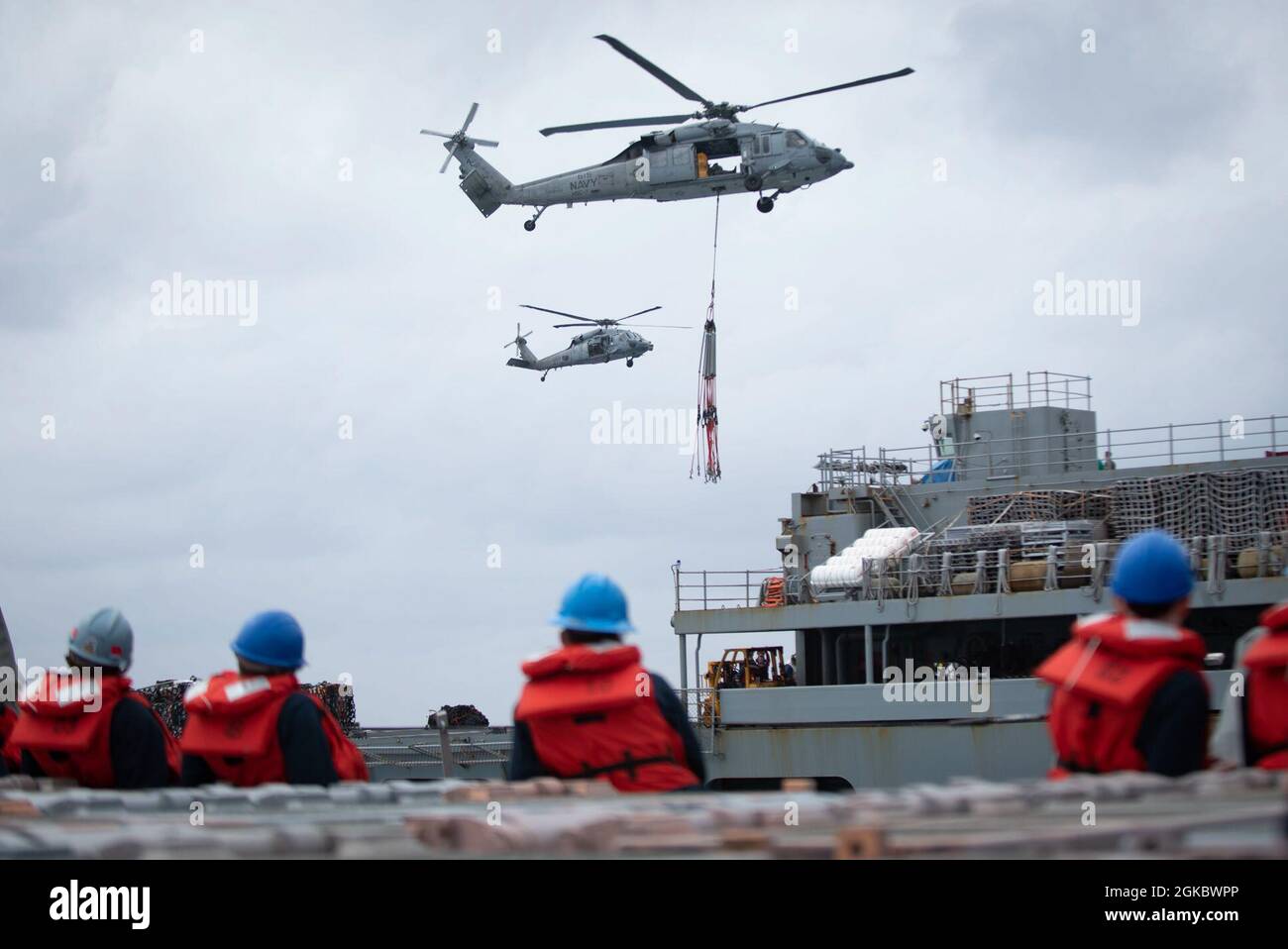 210307-N-QD512-1489 ATLANTIC OCEAN (March 7, 2021) Sailors aboard the ...