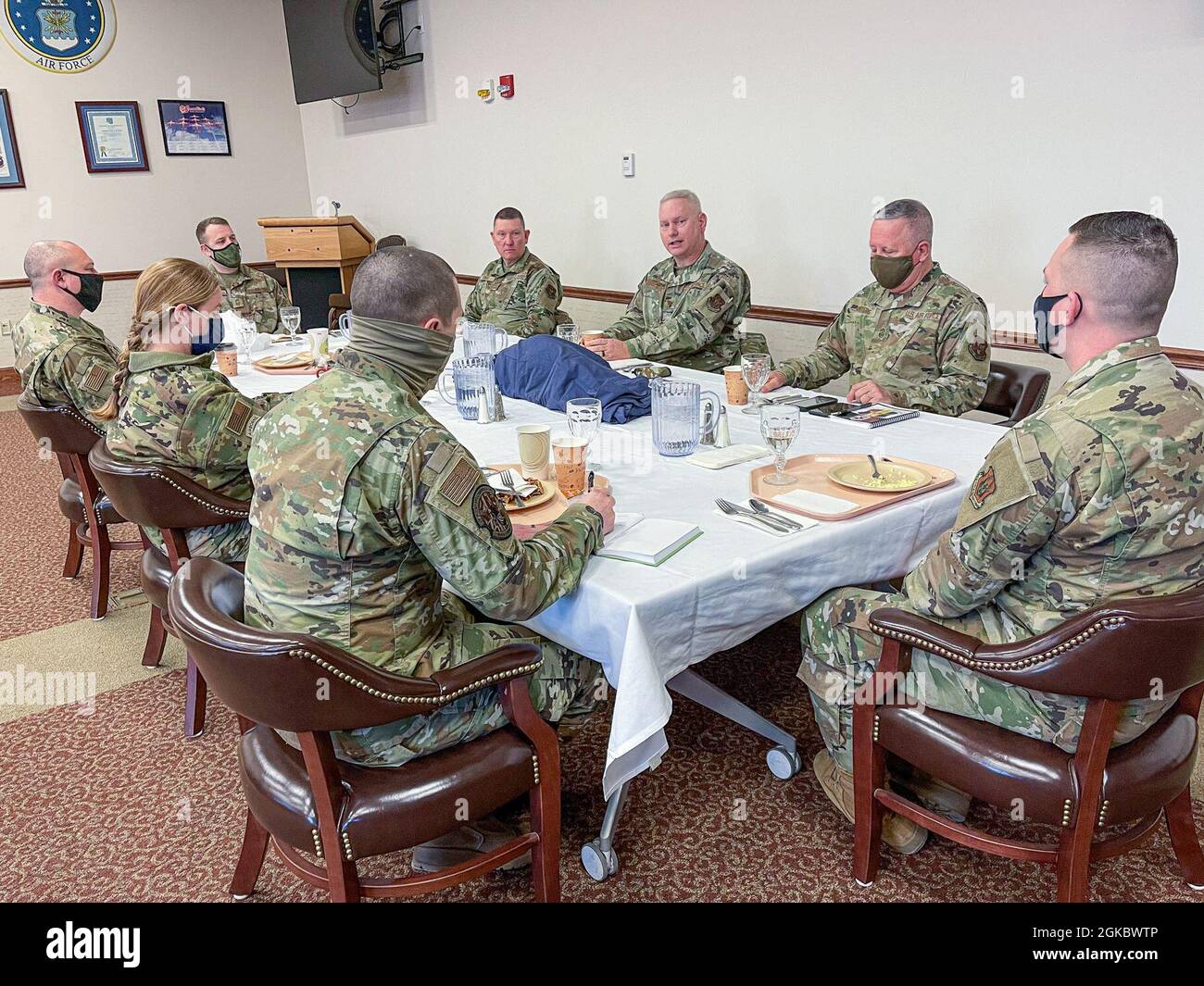 Col. Carl Magnusson (center), 914th Air Refueling Wing commander ...