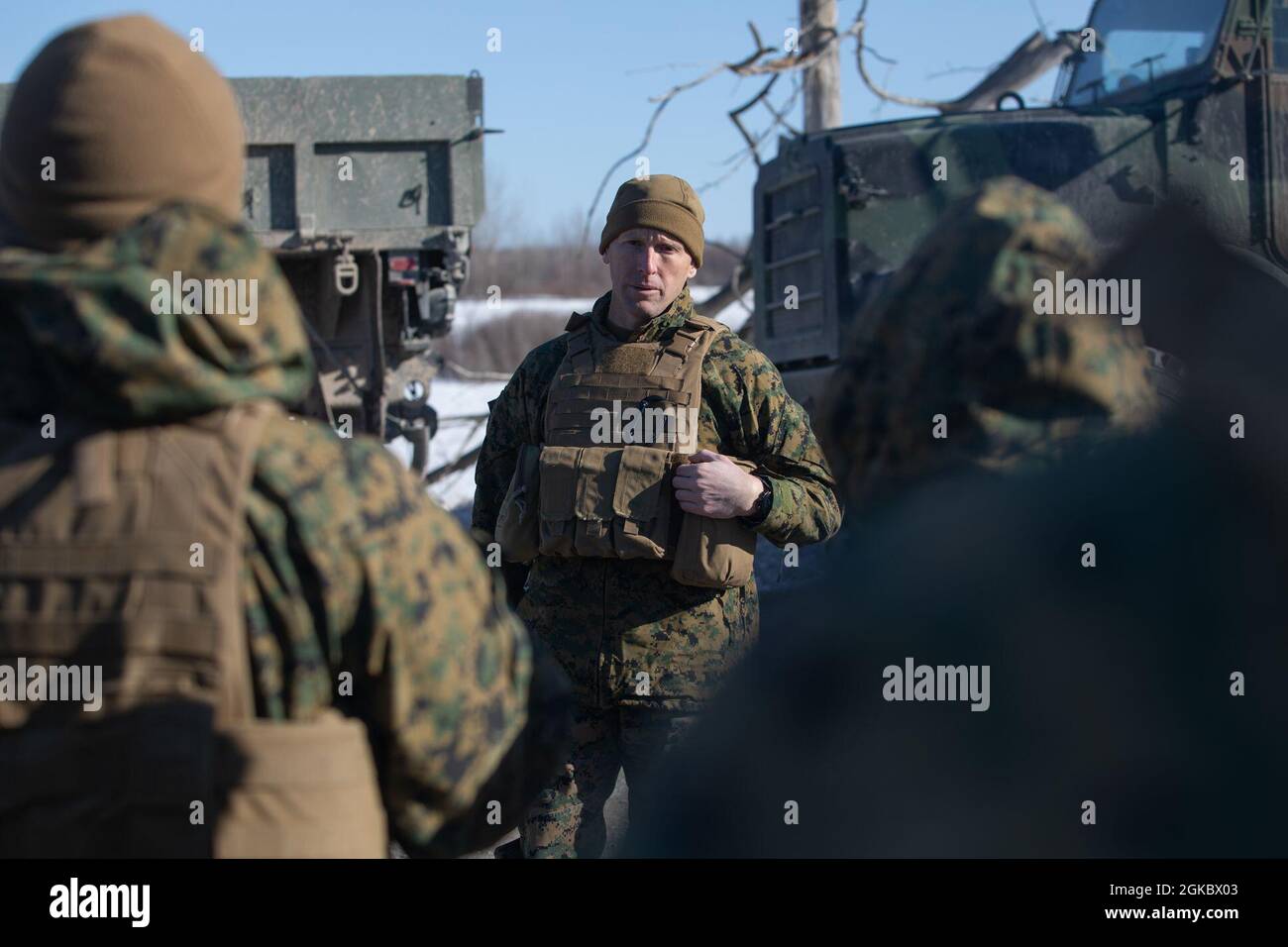 U.S. Marine Corps Col. George Markert, chief of staff of the 2nd Marine ...