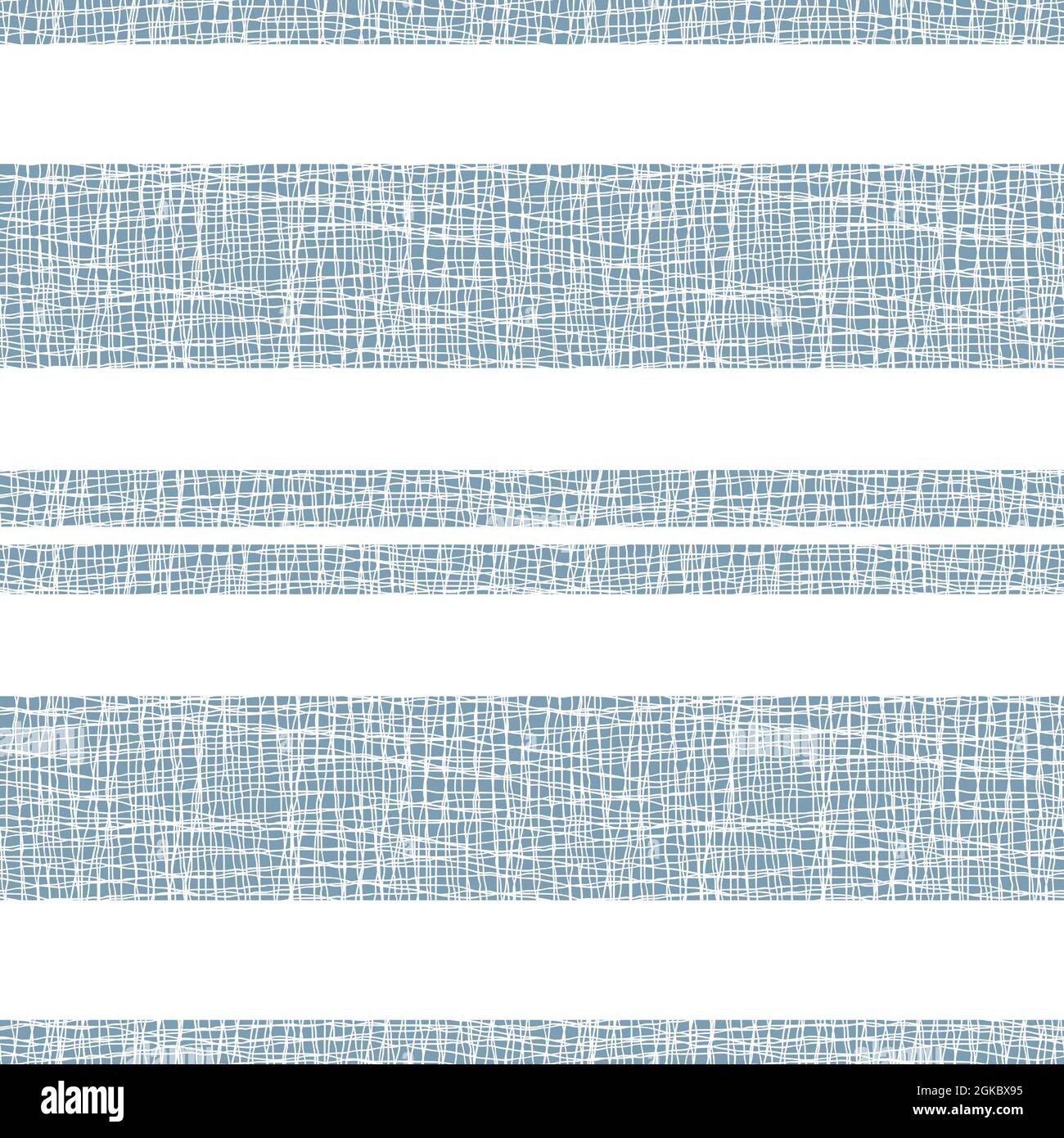 Burlap textured stripe vector seamless pattern background. Horizontal ...