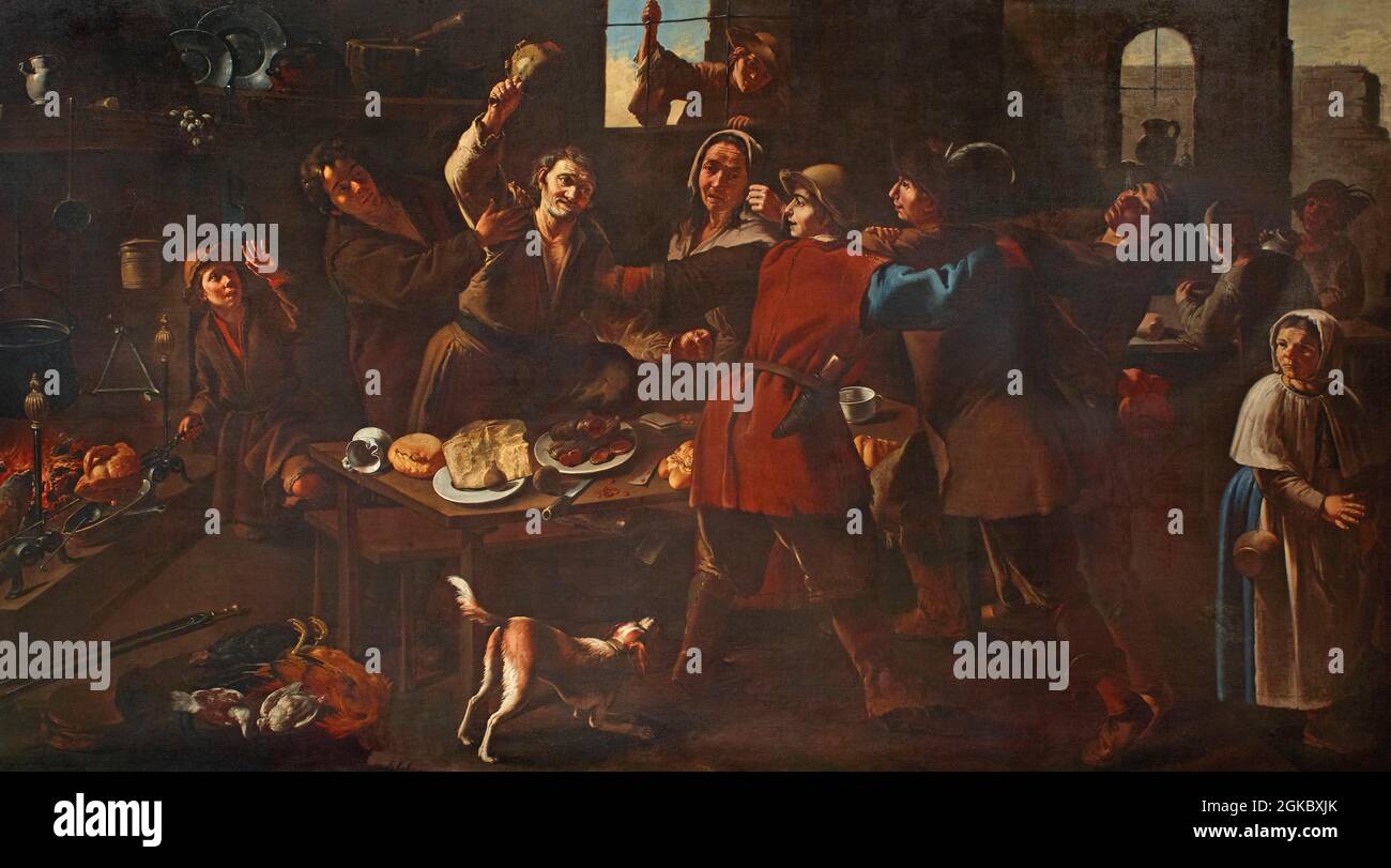 Vintage Medieval painting art Stock Photo - Alamy