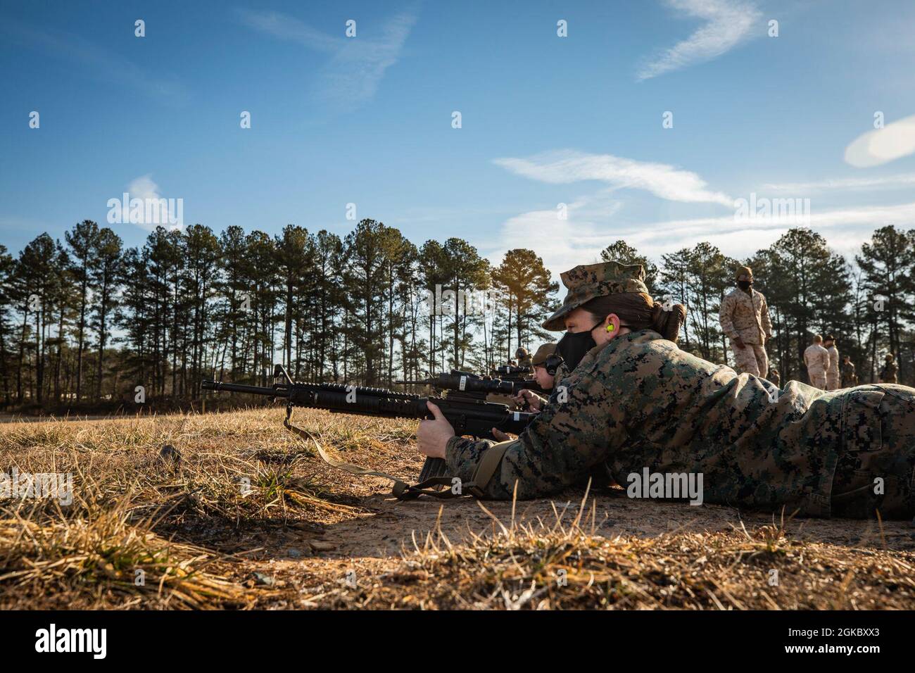 U.S. Marines compete in the annual U.S. Marine Corps Marksmanship ...